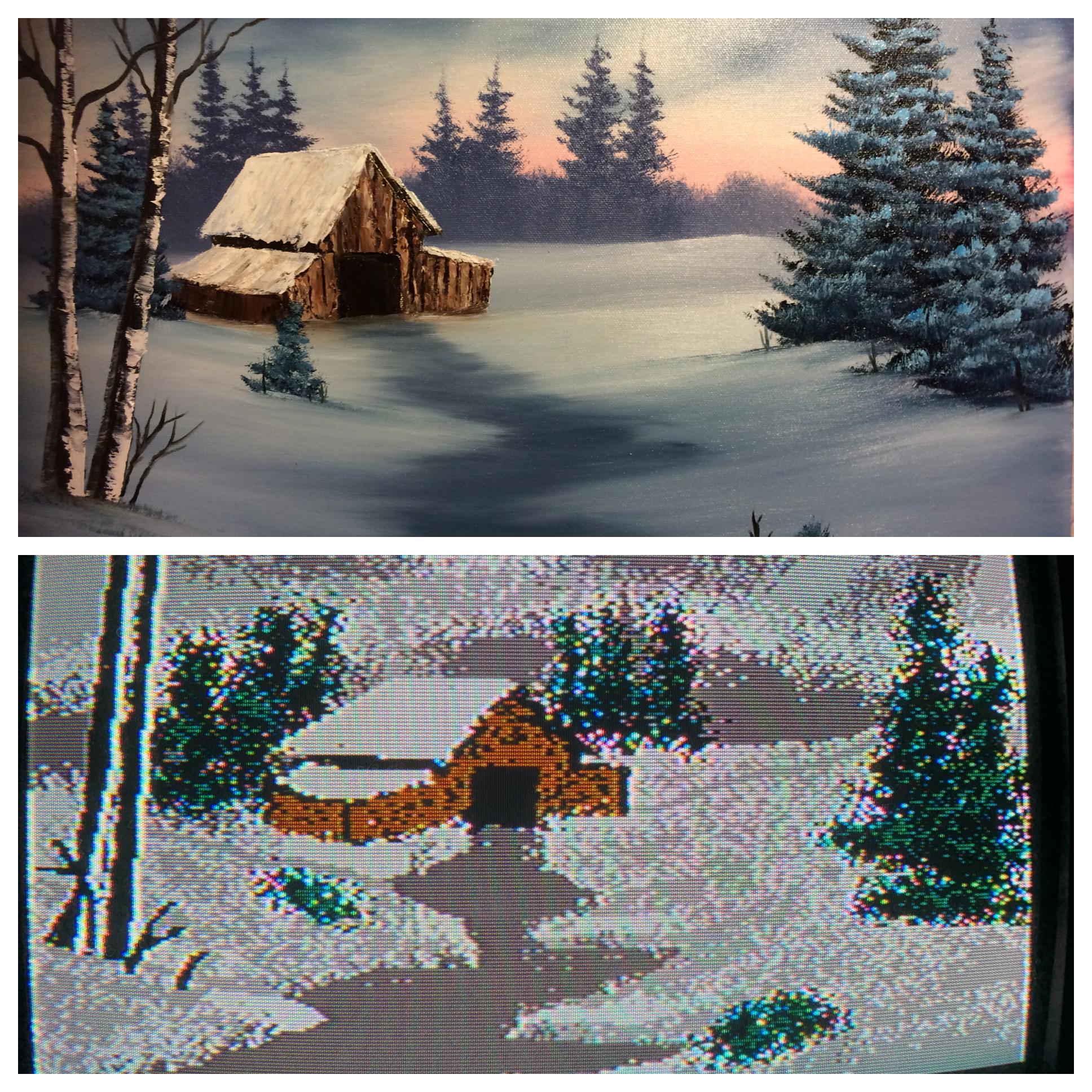 Bob Ross inspired painting | Scrolller