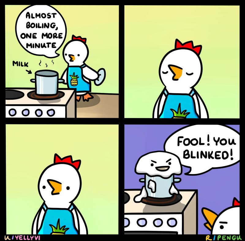 Boiling milk [OC] | Scrolller