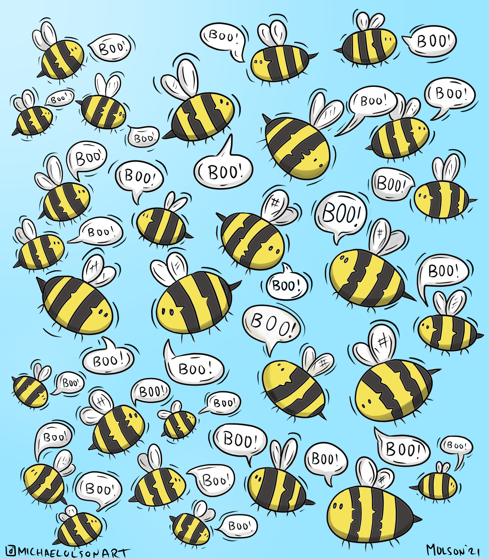 Boo-Bees, me, digital, 2021 | Scrolller