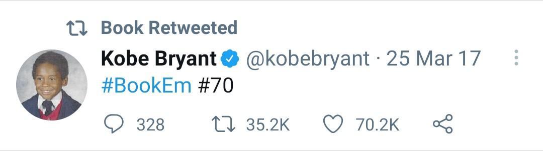 Book retweets Kobe's appreciation tweet for his 70 | Scrolller