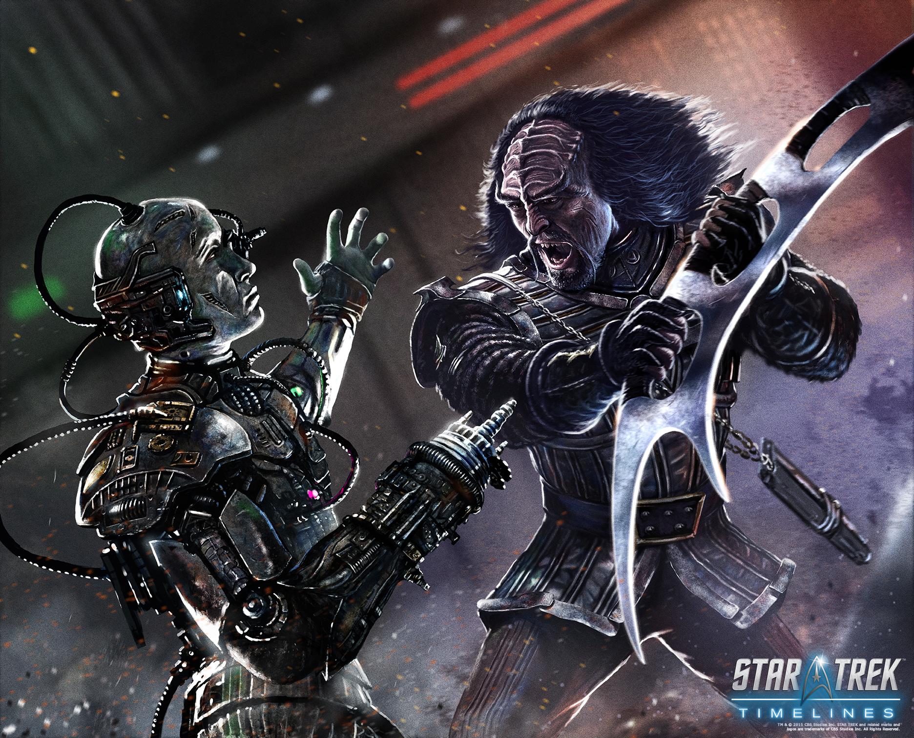 Borg vs. Klingon, by Mike Gardner | Scrolller