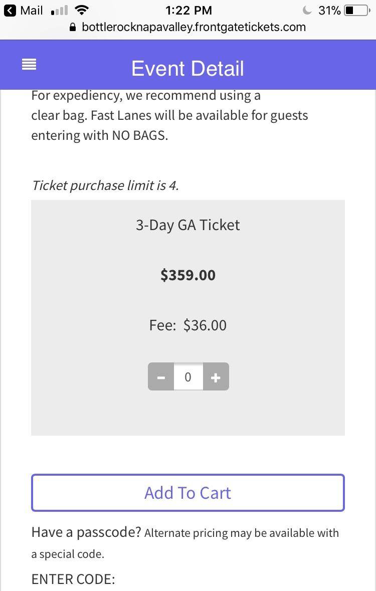 BottleRock prices | Scrolller