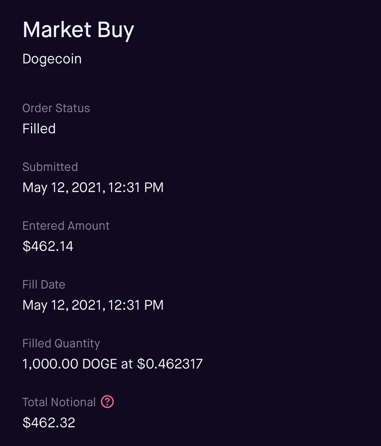 Bought the dip! There’s only one thing I want right now, that is we rise again🚀 | Scrolller