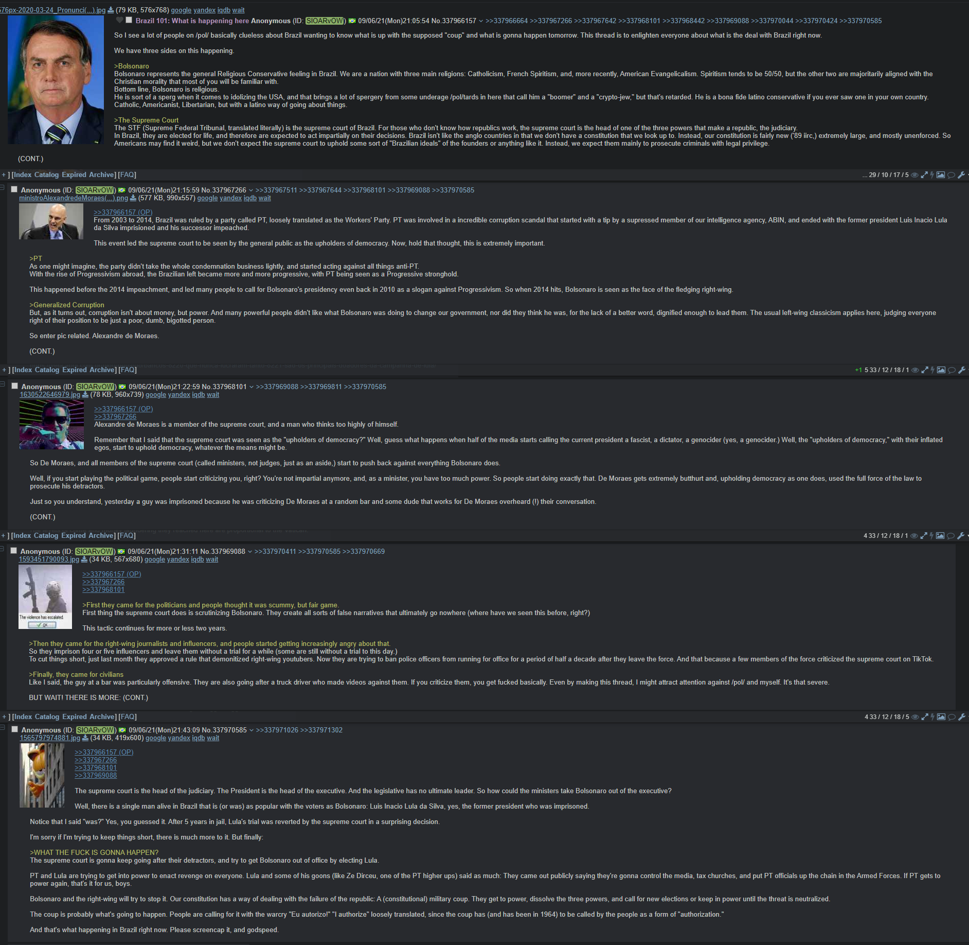 Brazilian Anon Perfectly Explains WTH is Going on in Brazil. | Scrolller