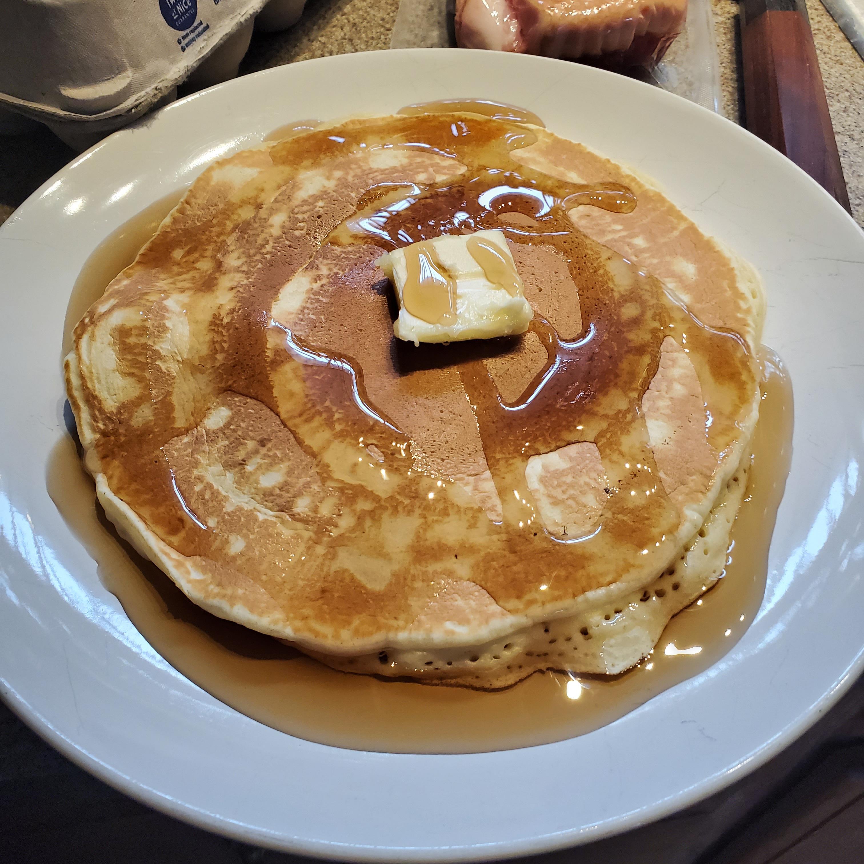 Breakfast yesterday giant flapjacks with plenty of maple syrup! | Scrolller