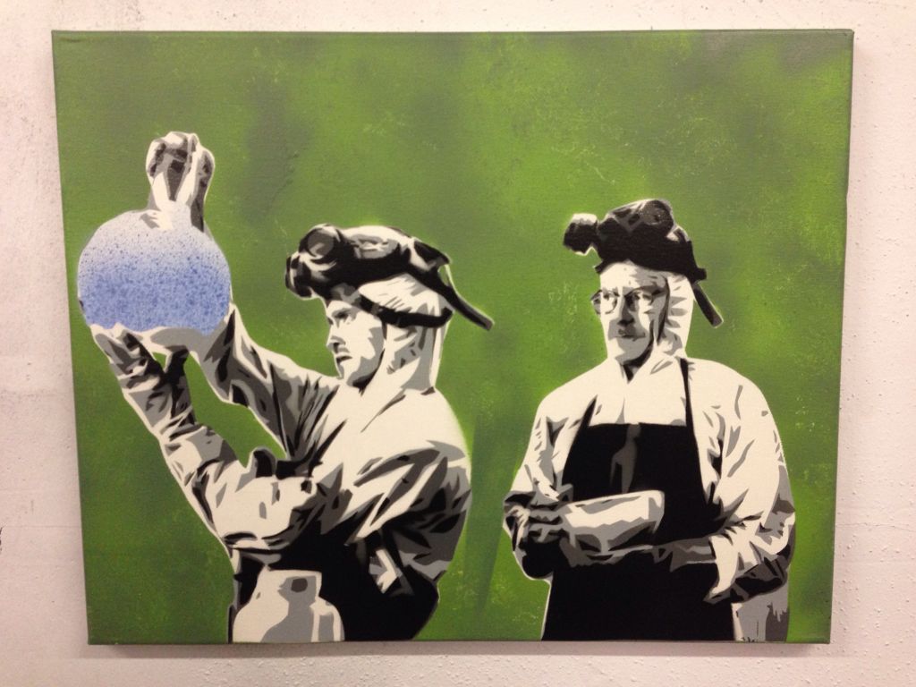 Breaking Bad art with spray paint and stencils | Scrolller