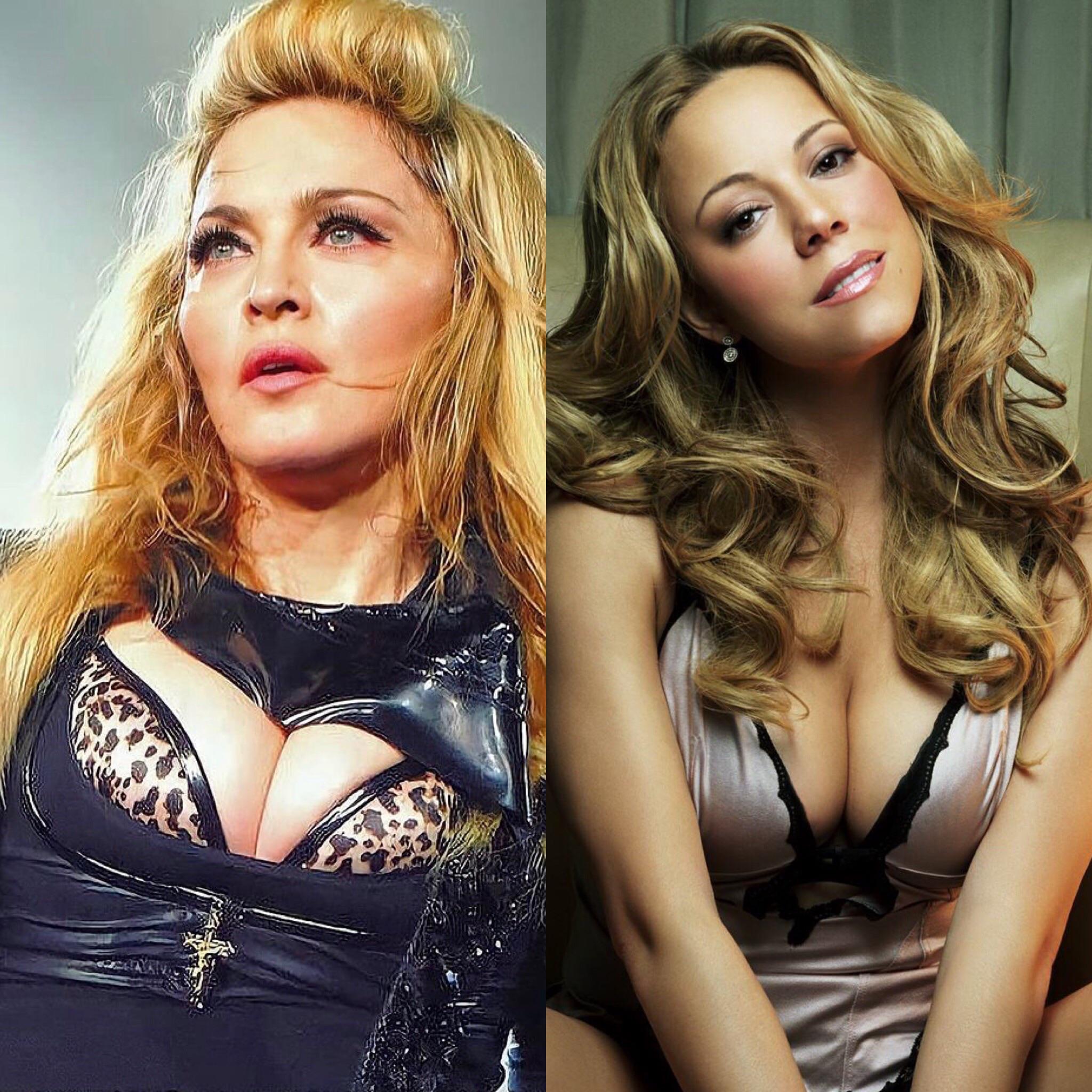 Breasts Battle: Madonna vs Mariah Carey | Scrolller