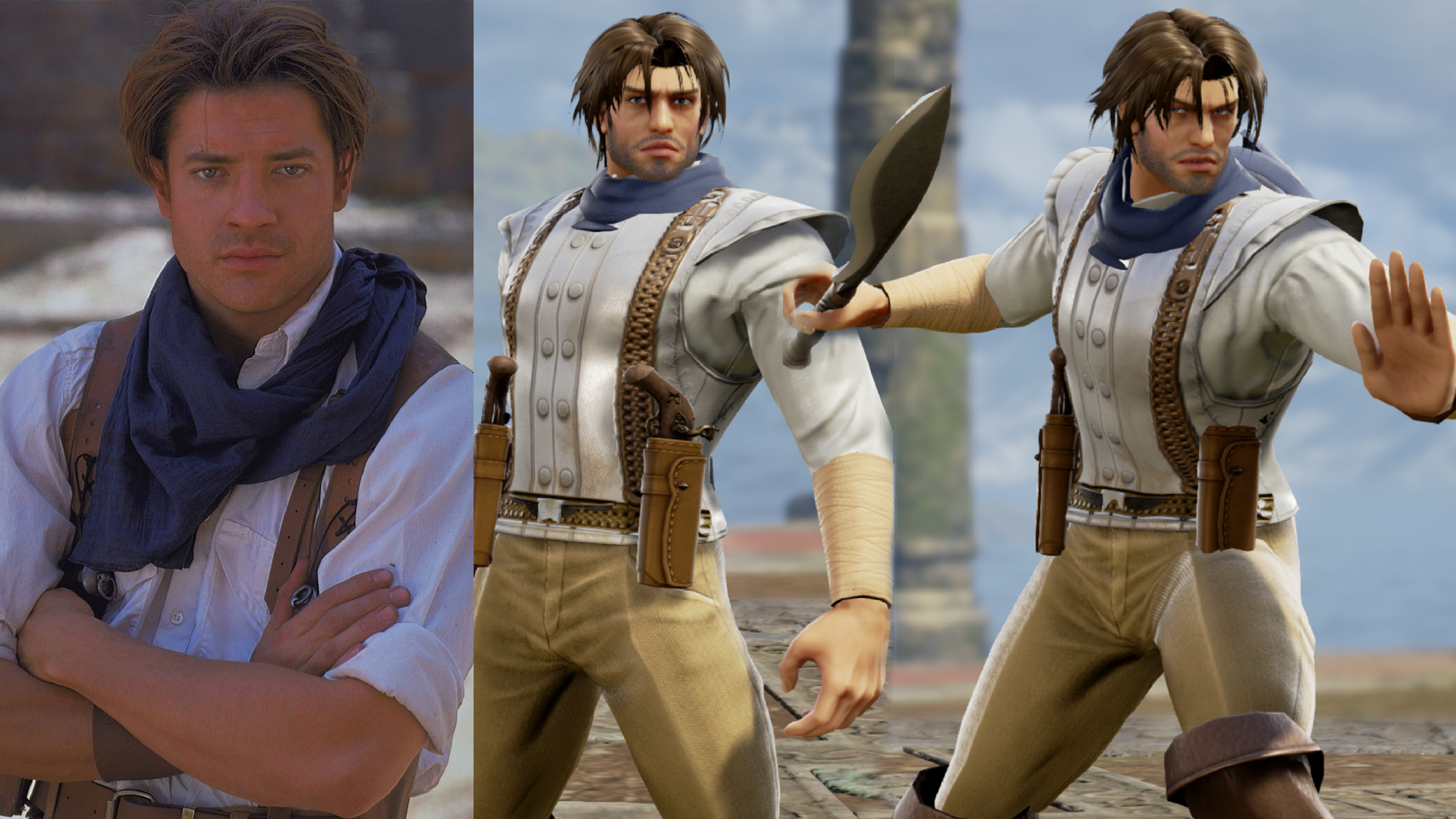 Brendan Fraser as Rick O'Connell, The Mummy | Scrolller