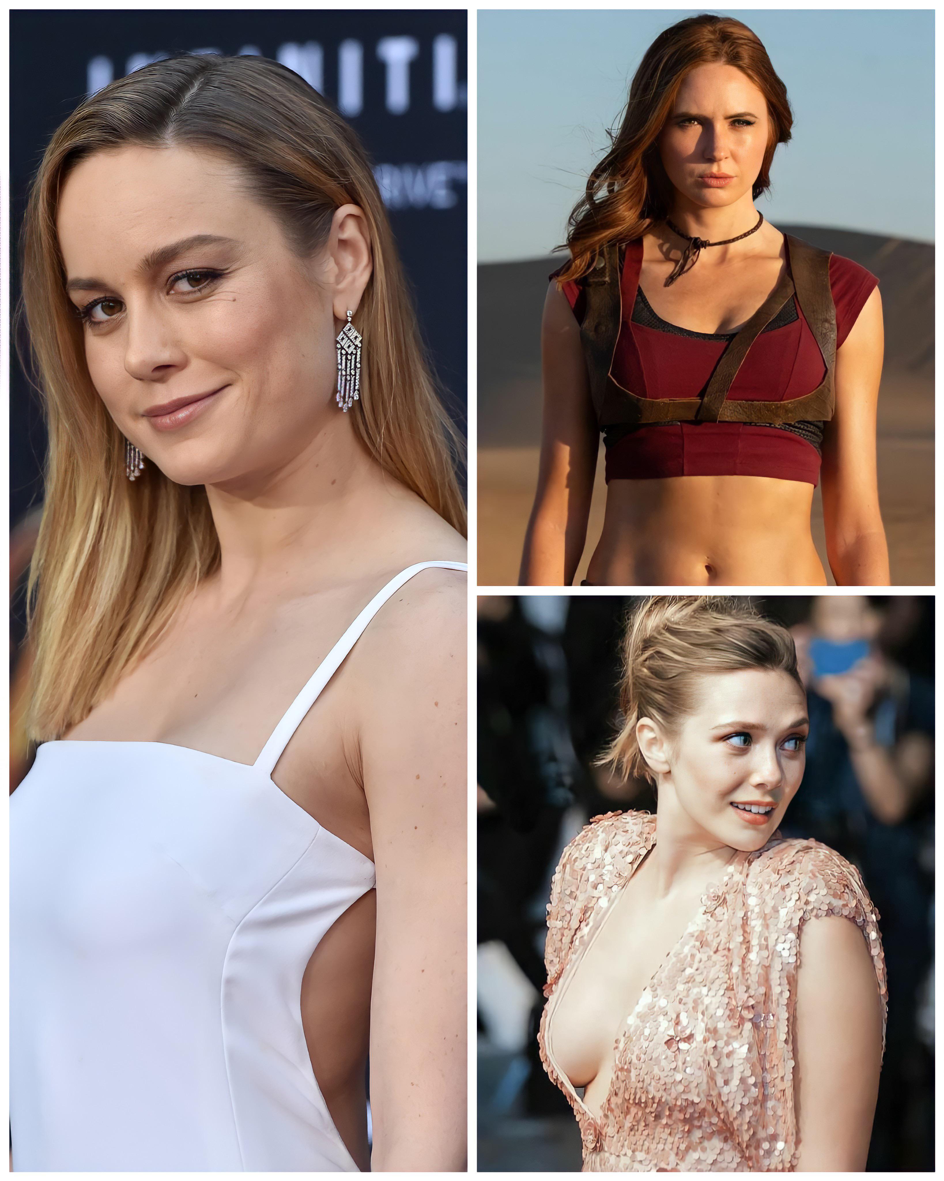 Brie Larson, Karen Gillan, Elizabeth Olsen. | Scrolller