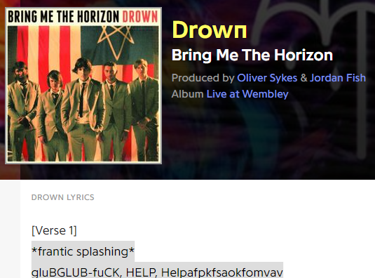 Bring Me The Horizon - Drown | Scrolller