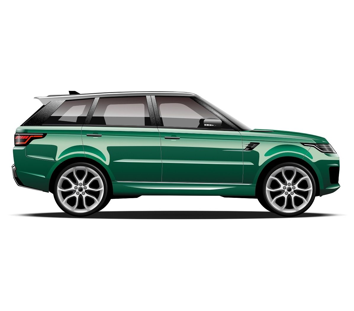 British Green, Range Rover Sport. | Scrolller