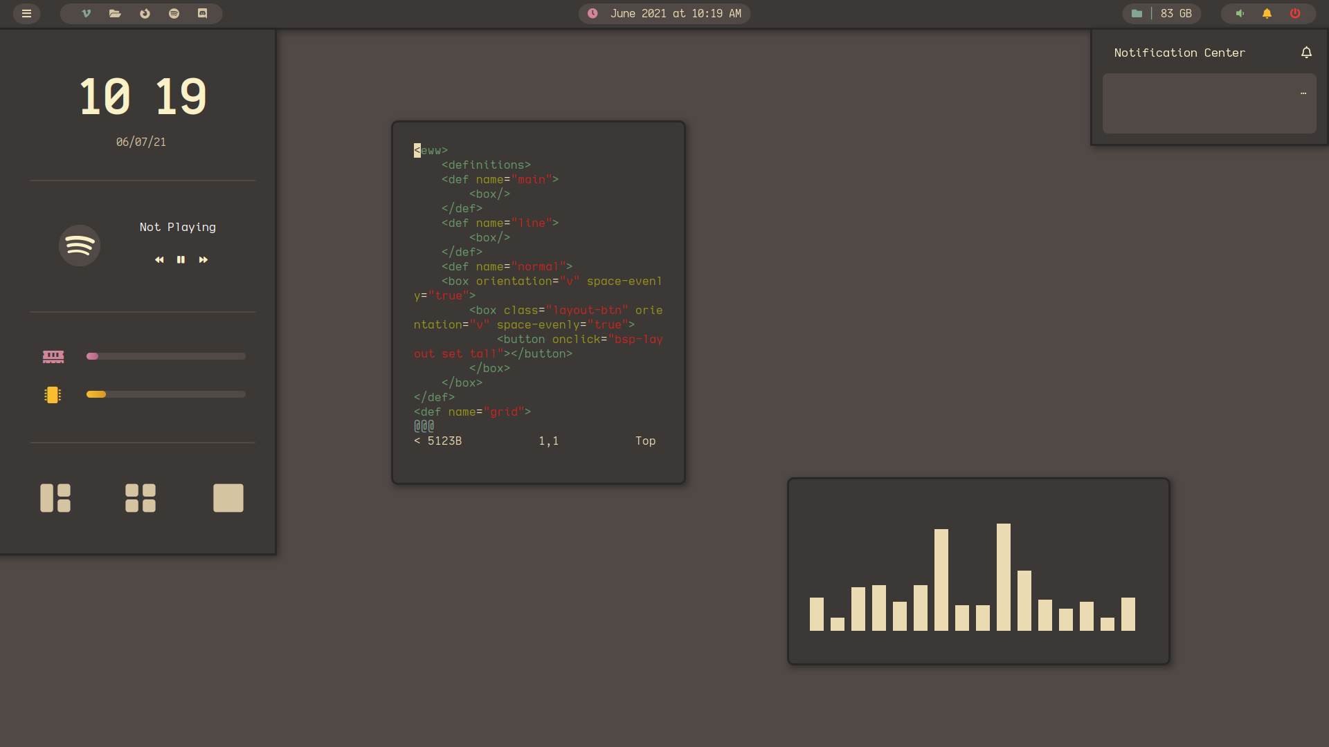 [BSPWM] Gruvbox | Scrolller