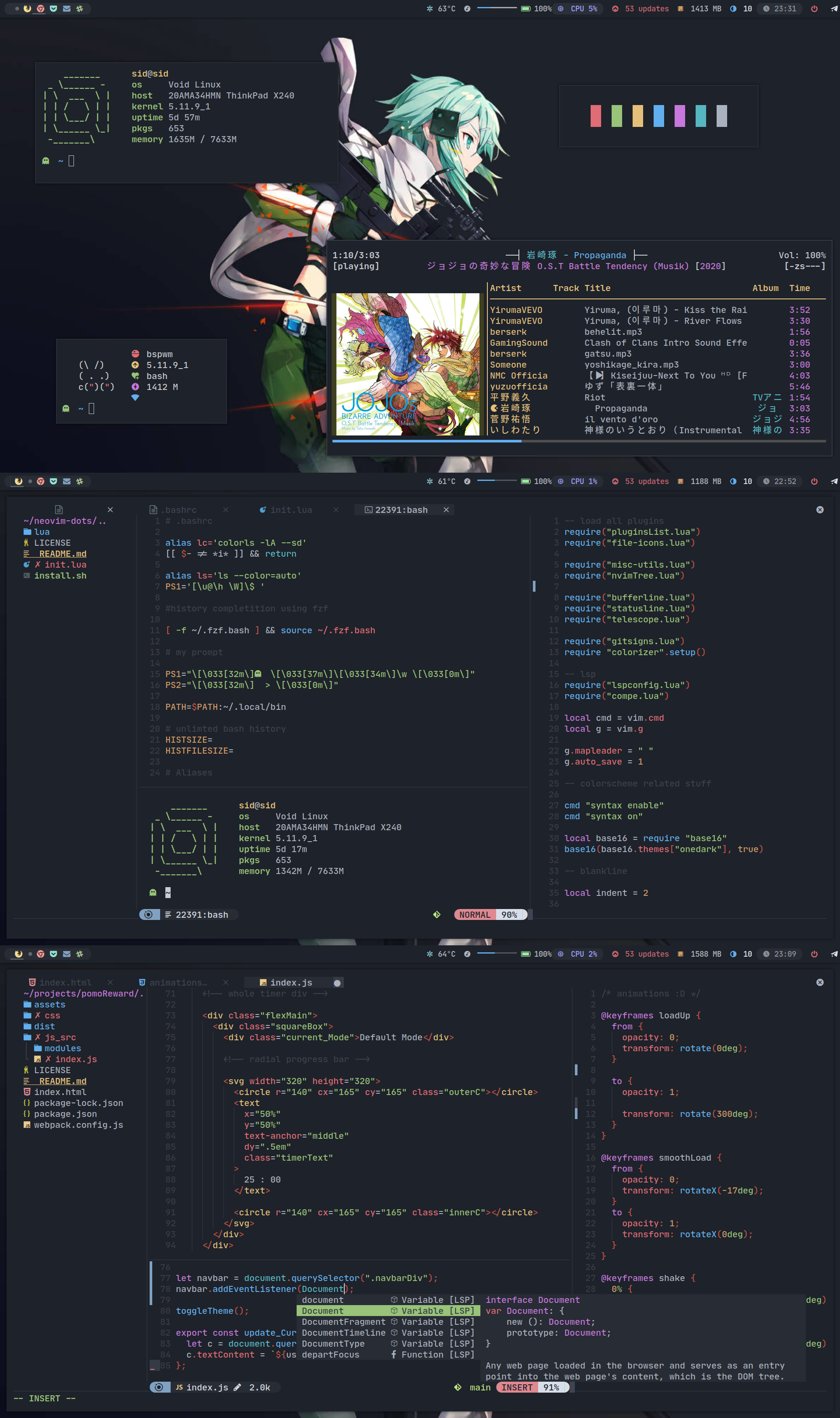 [BSPWM] Living inside Neovim | Scrolller