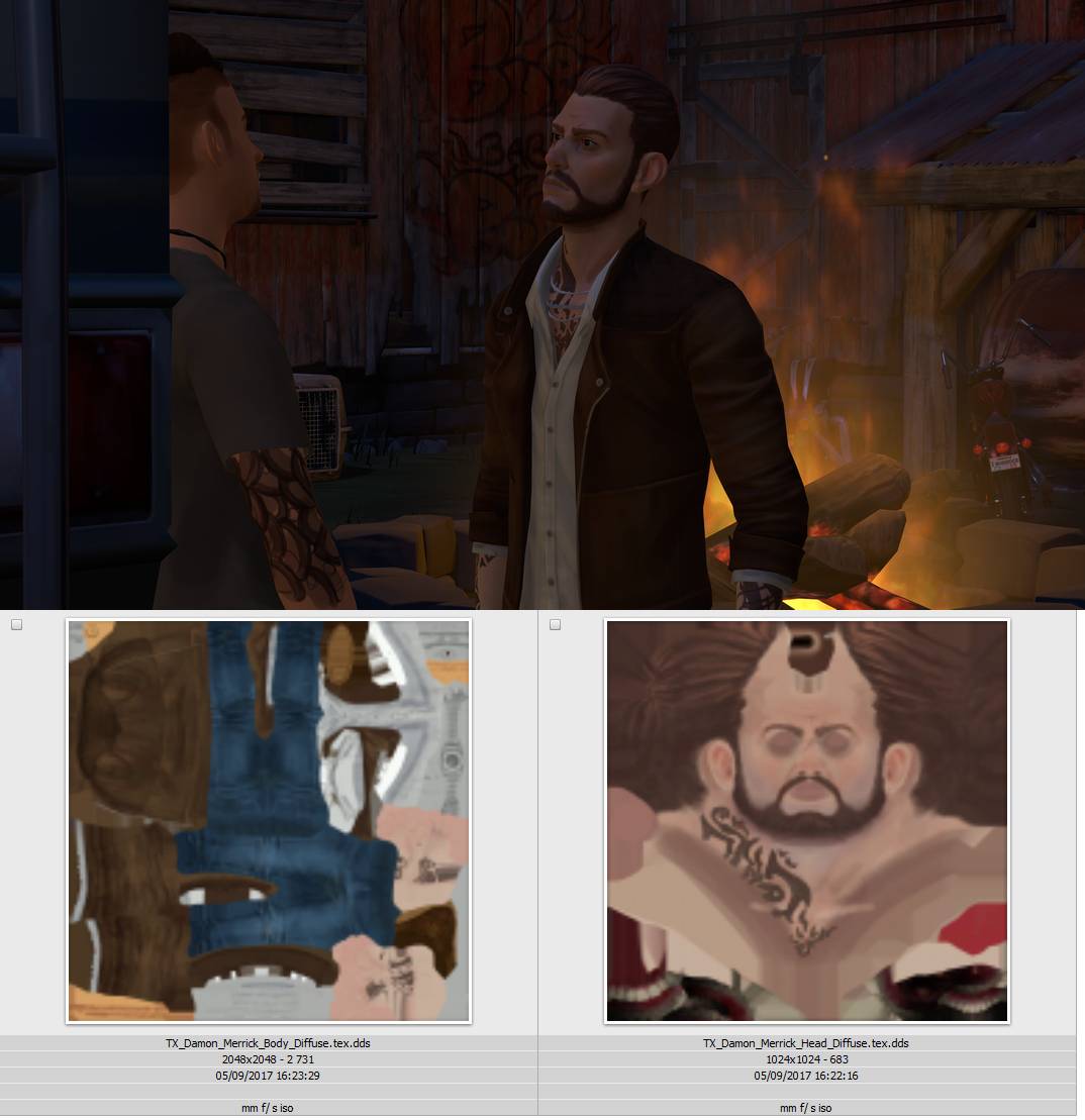 [BtS Spoilers] Datamined Damon Merrick textures | Scrolller