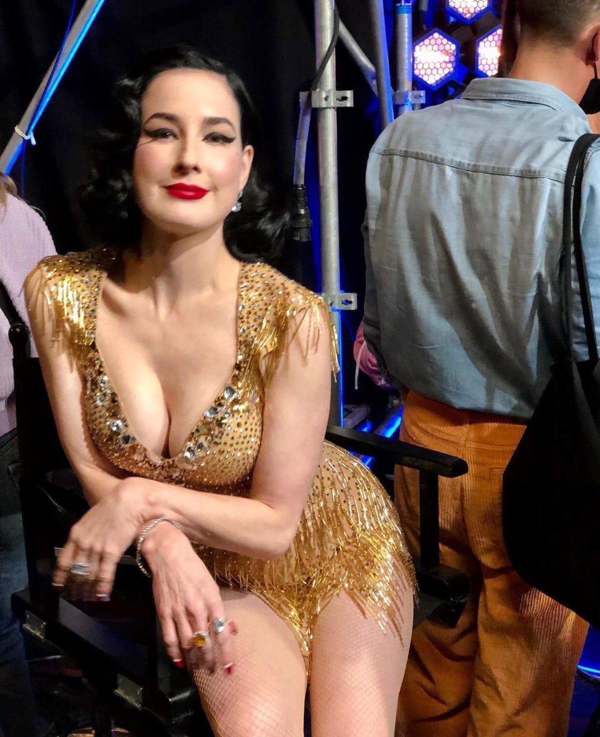 BTS with Dita von Teese, the dancing star | Scrolller
