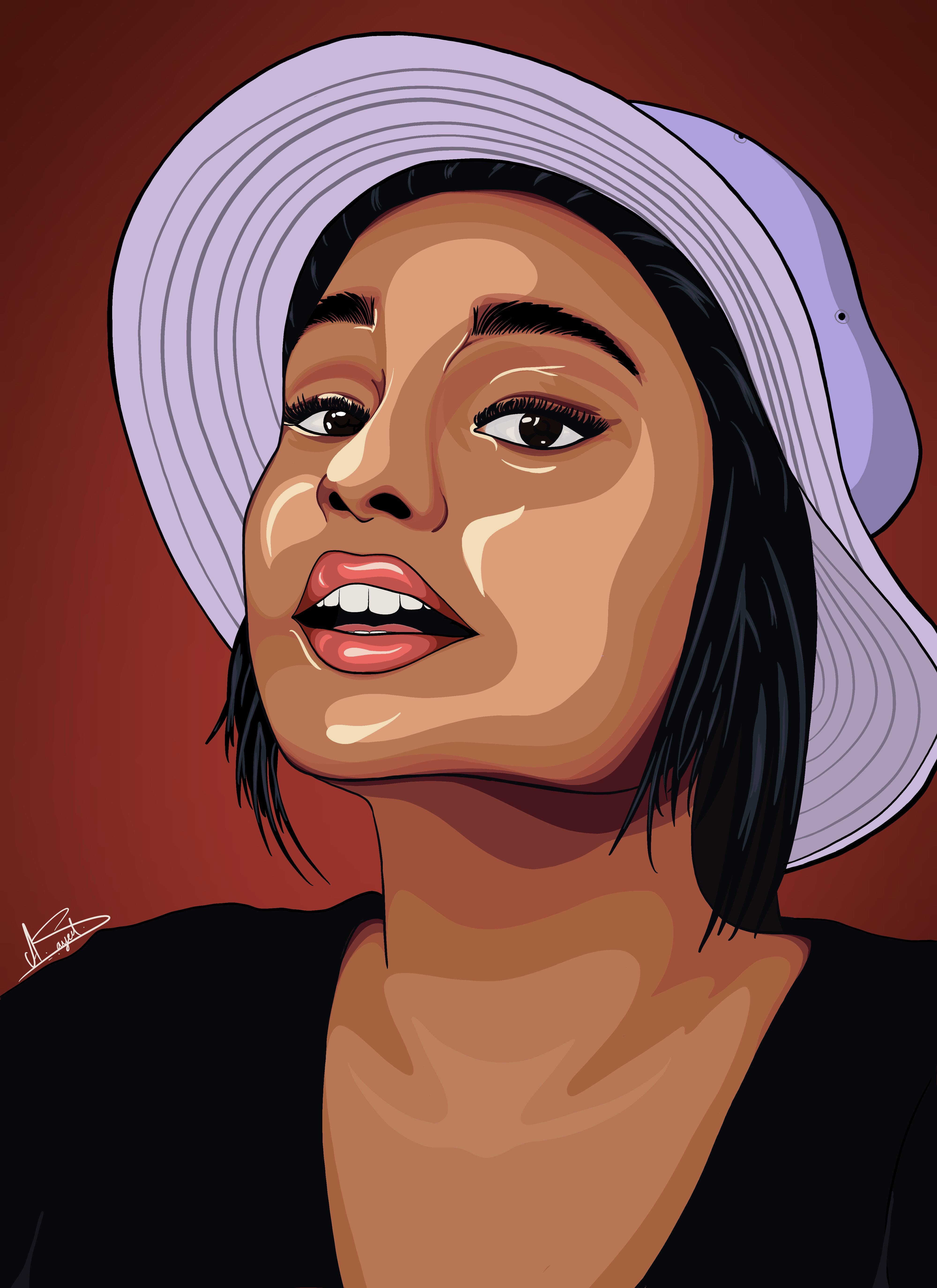 Bucket Hat Vibes, Me, Procreate, 2021 | Scrolller