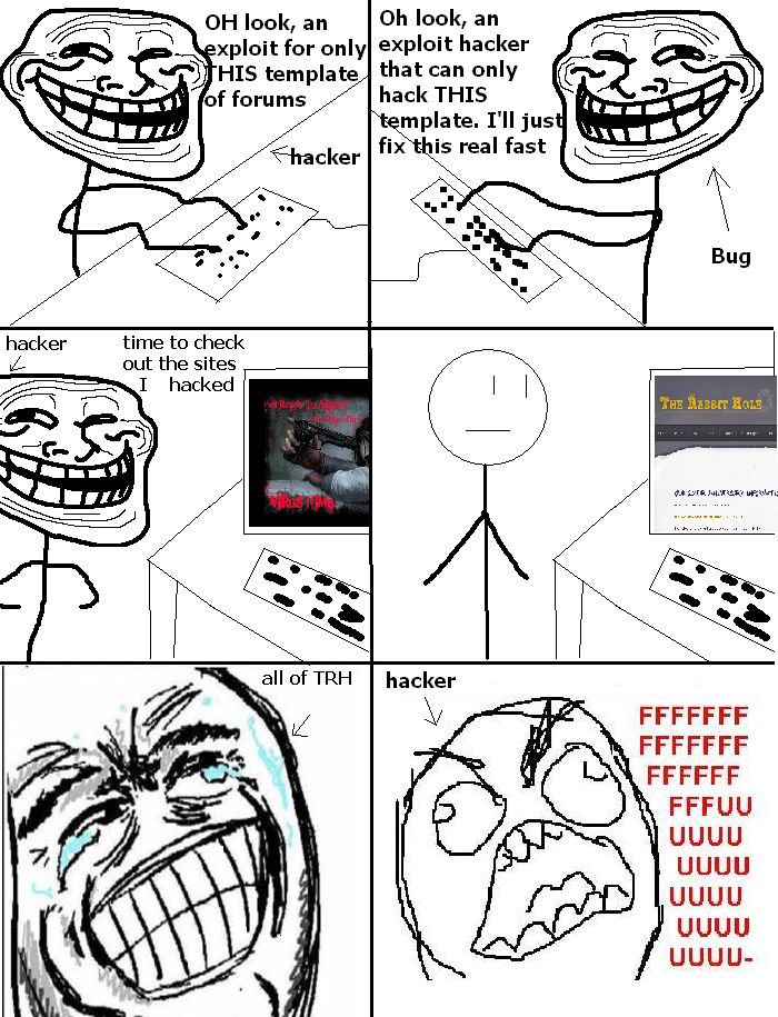 Bug trollin dat hacker rage comic | Scrolller