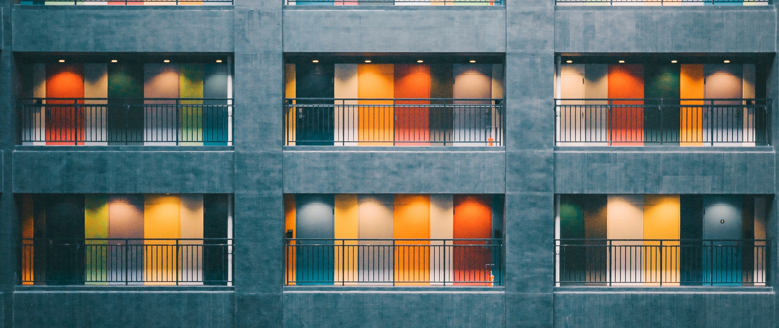 Building. Doors. Architecture. [2560x1080] | Scrolller