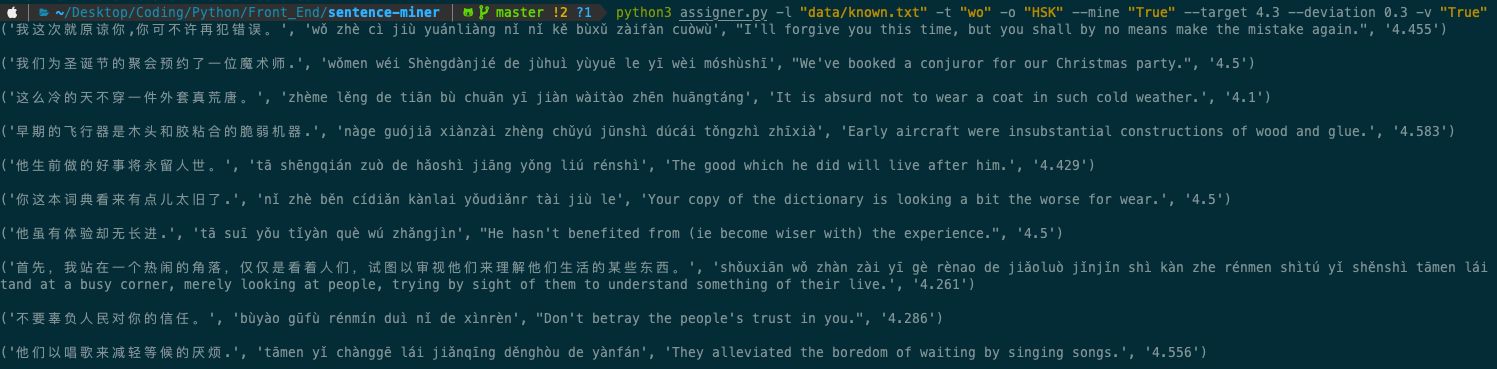 Built a tool to mine 18 000+ sentences and filter by those that you understand the most, HSK ...