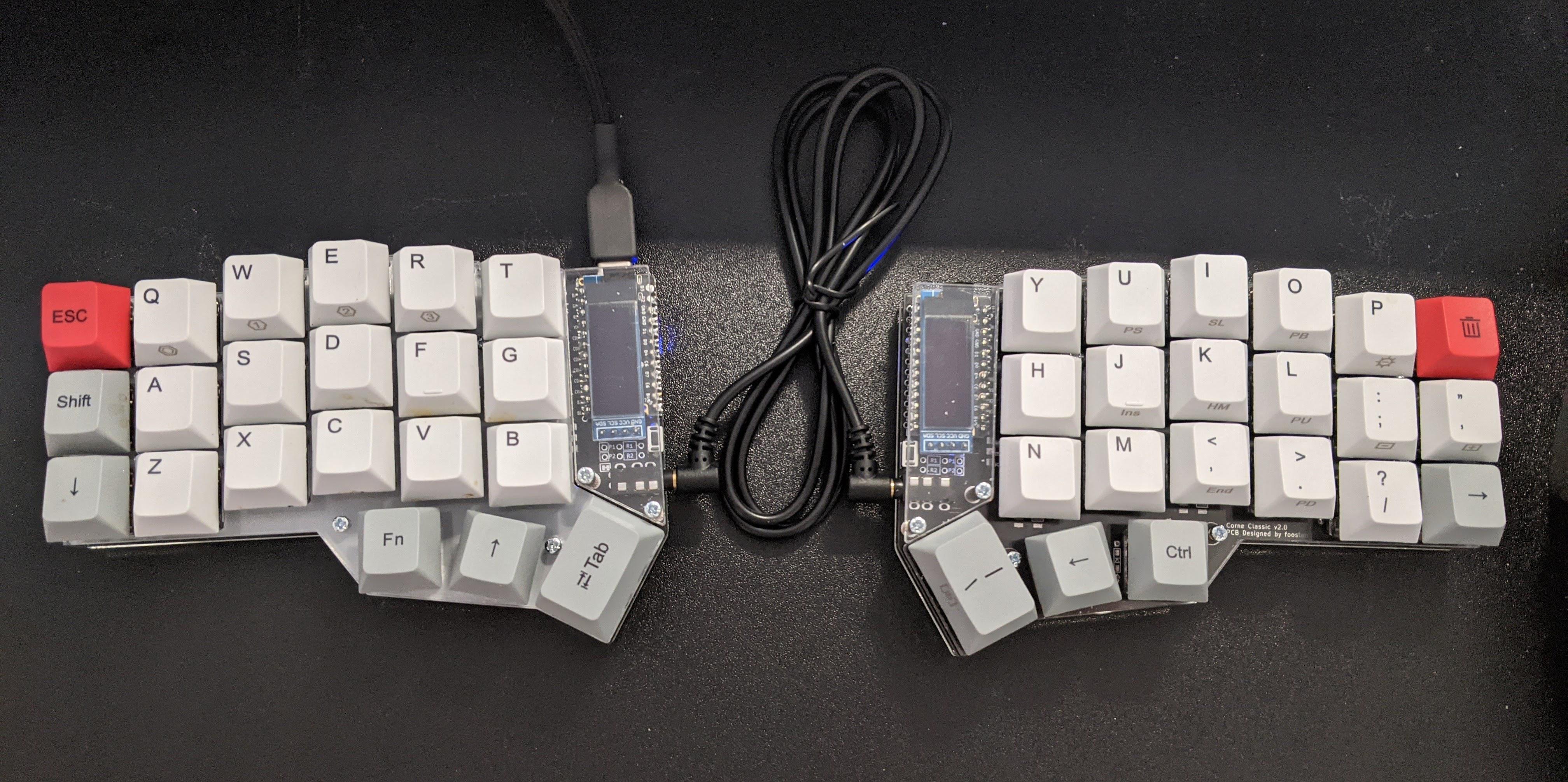 Built my first Corne | Scrolller