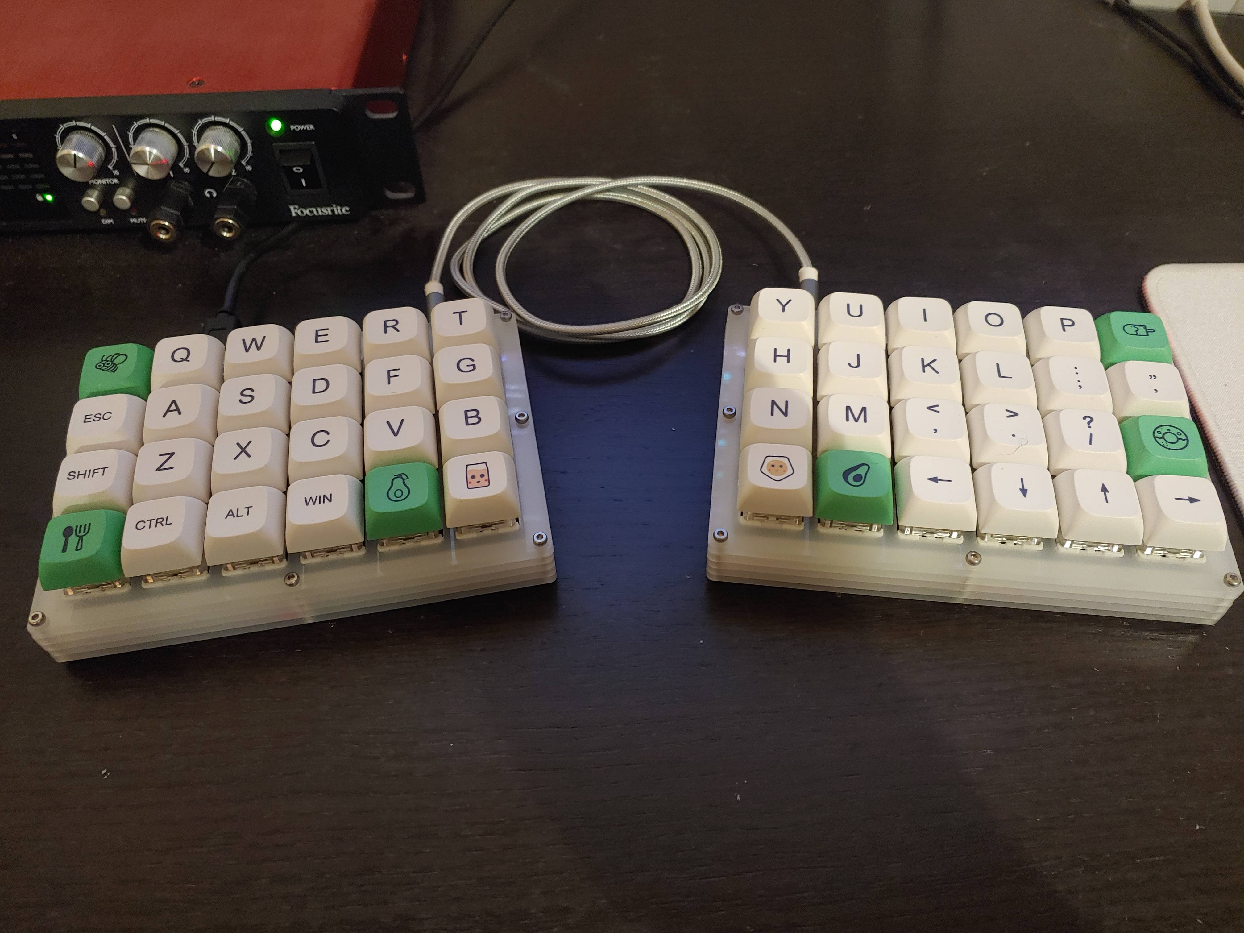 Built my first custom ortholinear! | Scrolller