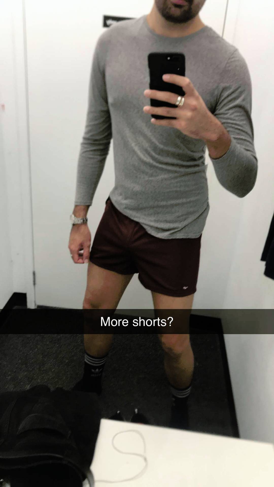 Bulging in footy shorts | Scrolller