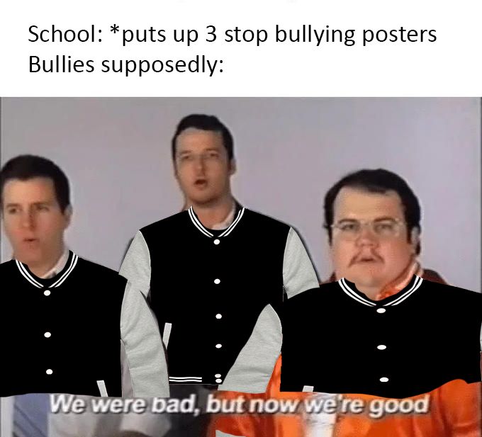 Bullying drops to zero | Scrolller