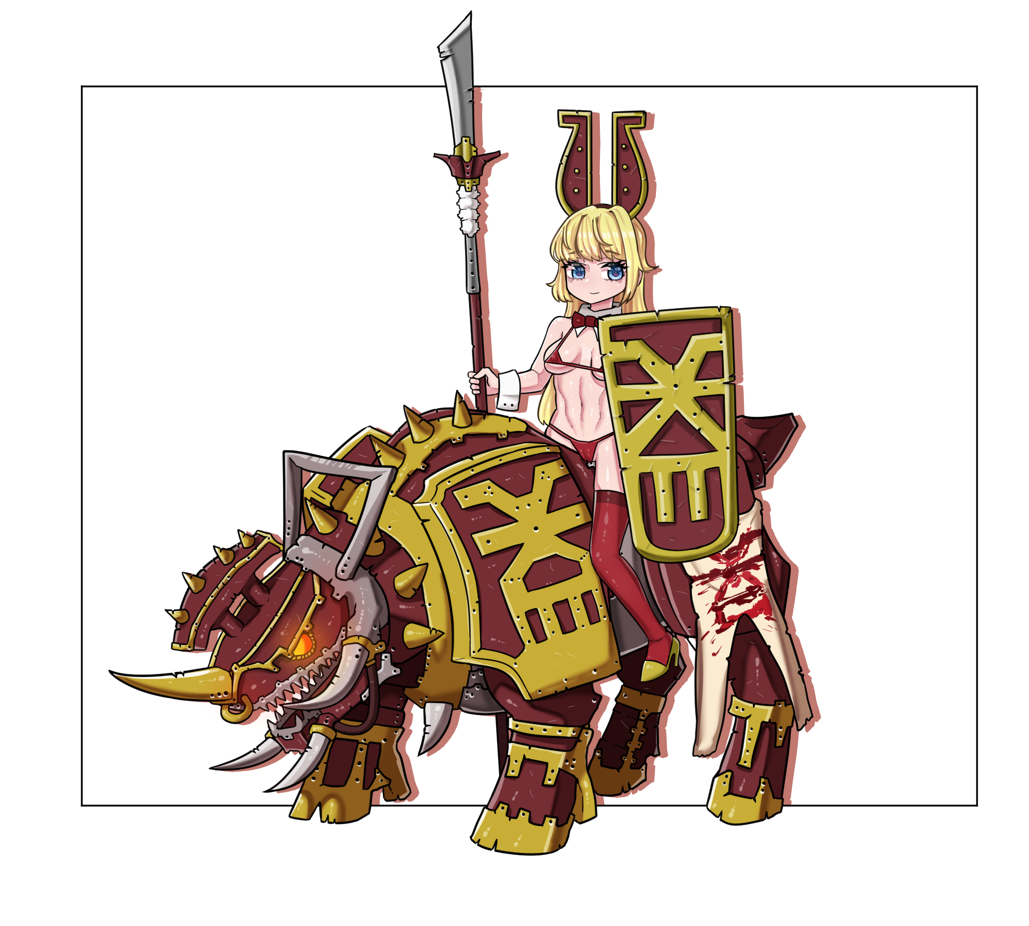 Bunny of Khorne by ニコメデス | Scrolller