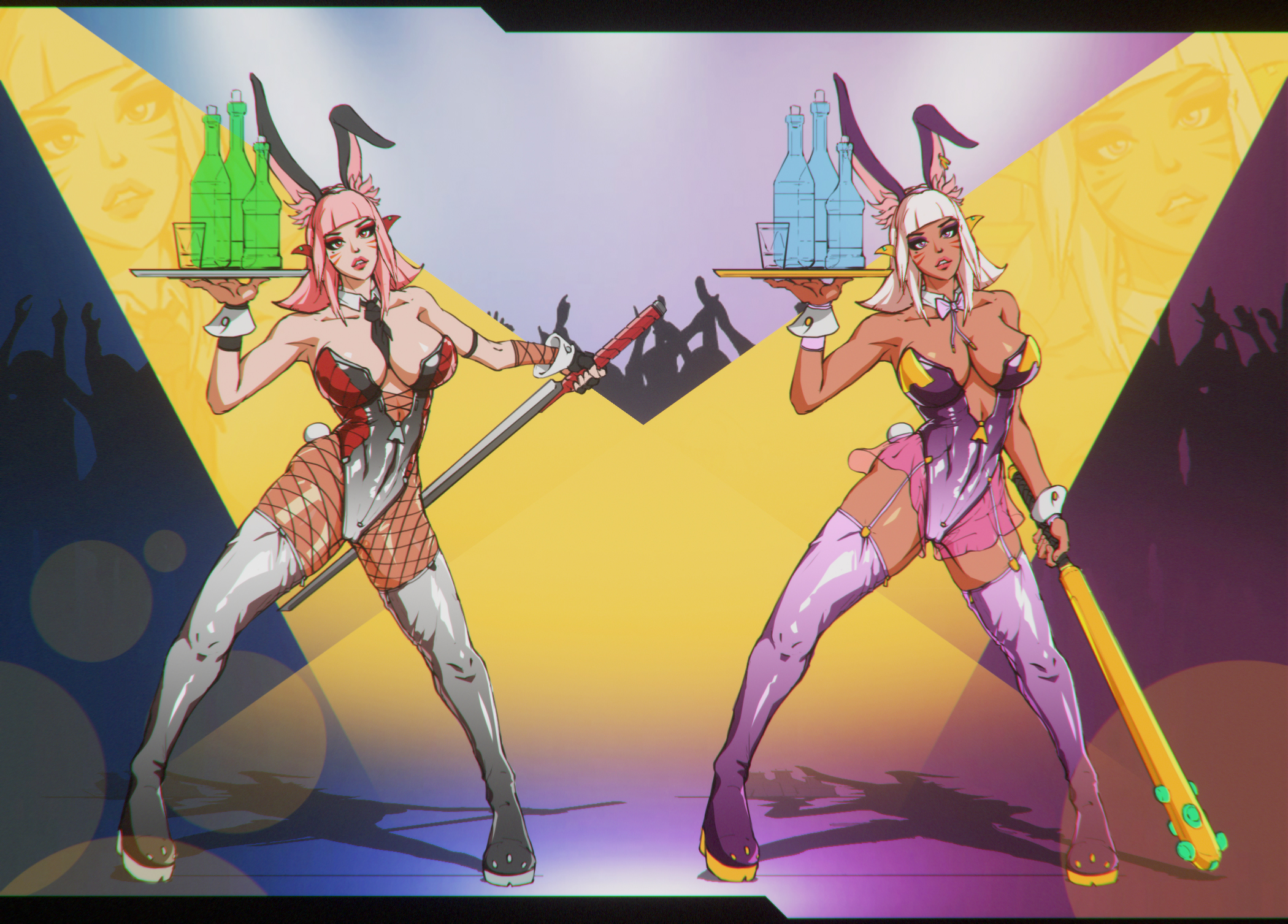 Bunnygirl Syndicate Agent - Concept Art (Eromancer)[PURE ONYX] | Scrolller