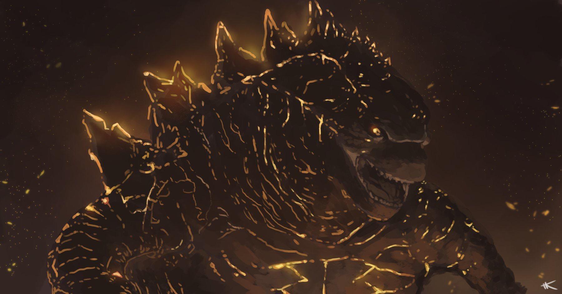 Burning godzilla fan art I did.You can watch the process video here. ( https://youtu.be ...