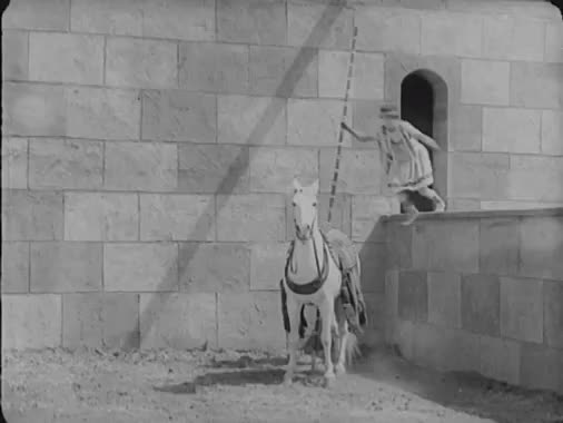 Buster Keaton's version of pole vaulting in Three Ages (1923) | Scrolller