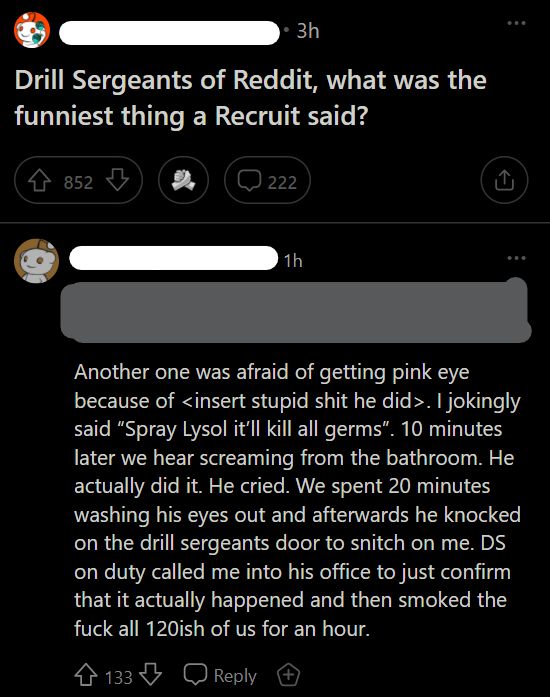 But did he end up getting pink eye? | Scrolller