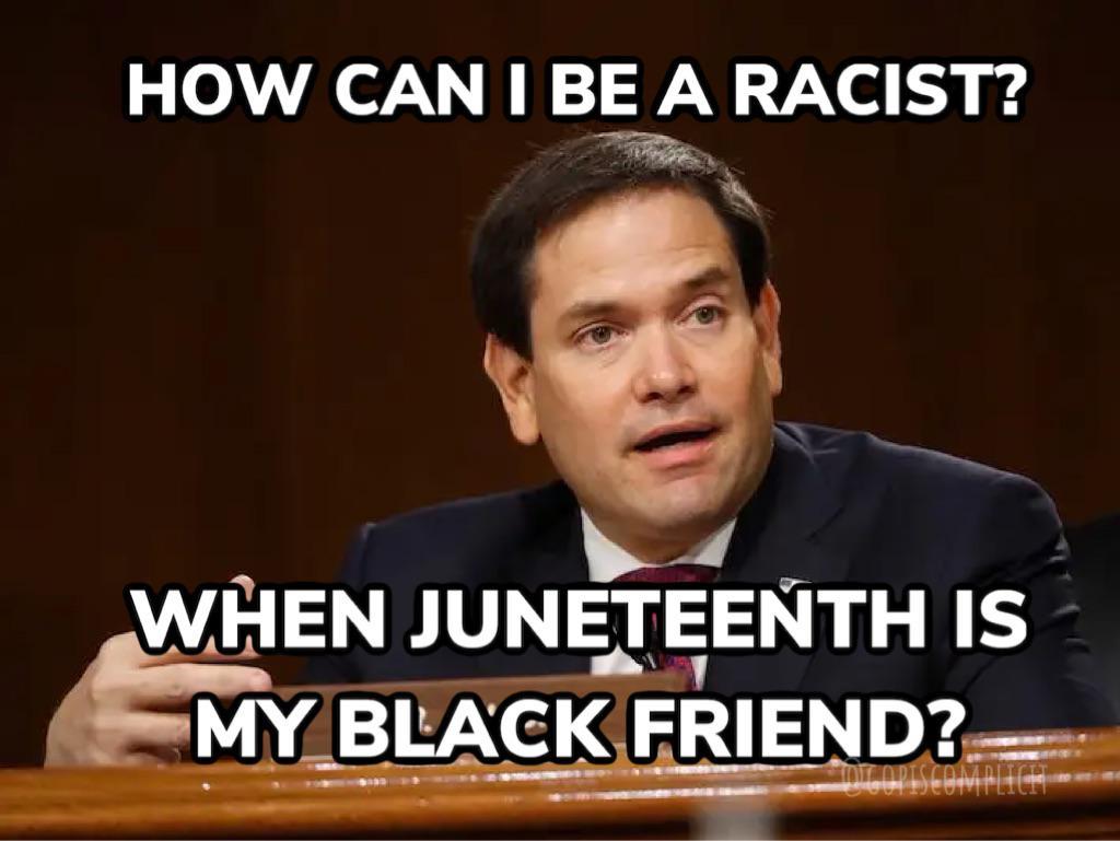 But nobody teach anybody what Juneteenth is, Kay? Kay. | Scrolller