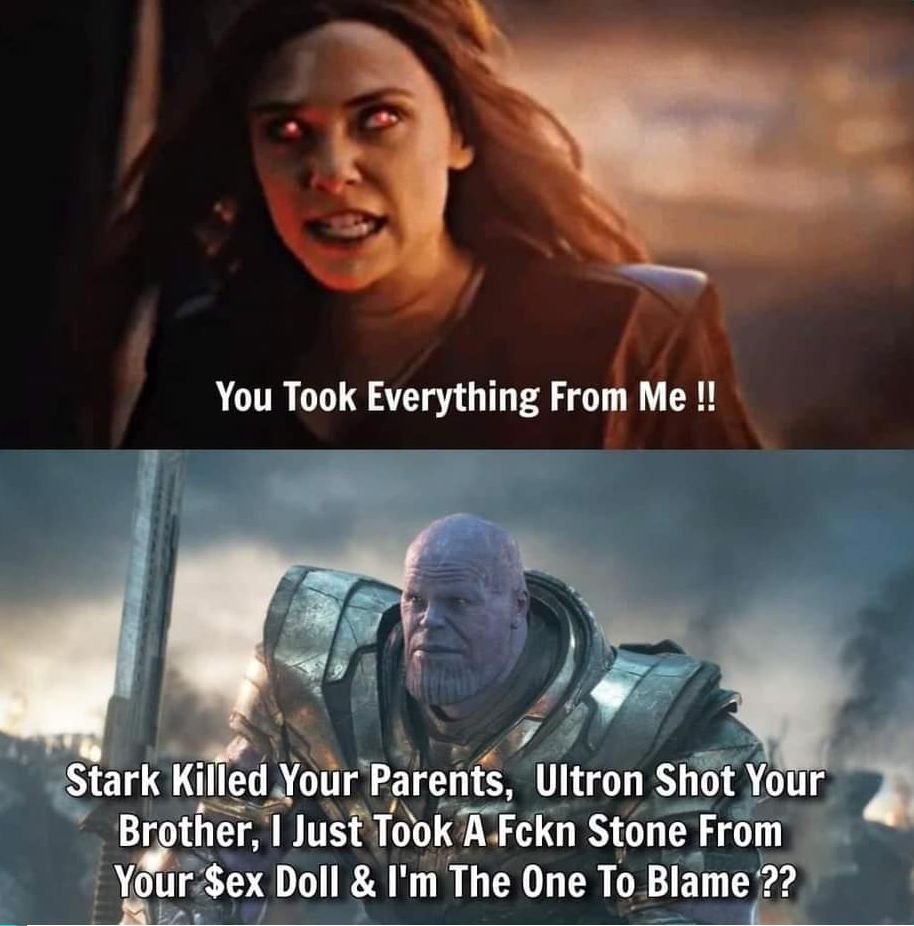 Thanos is correct though | Scrolller