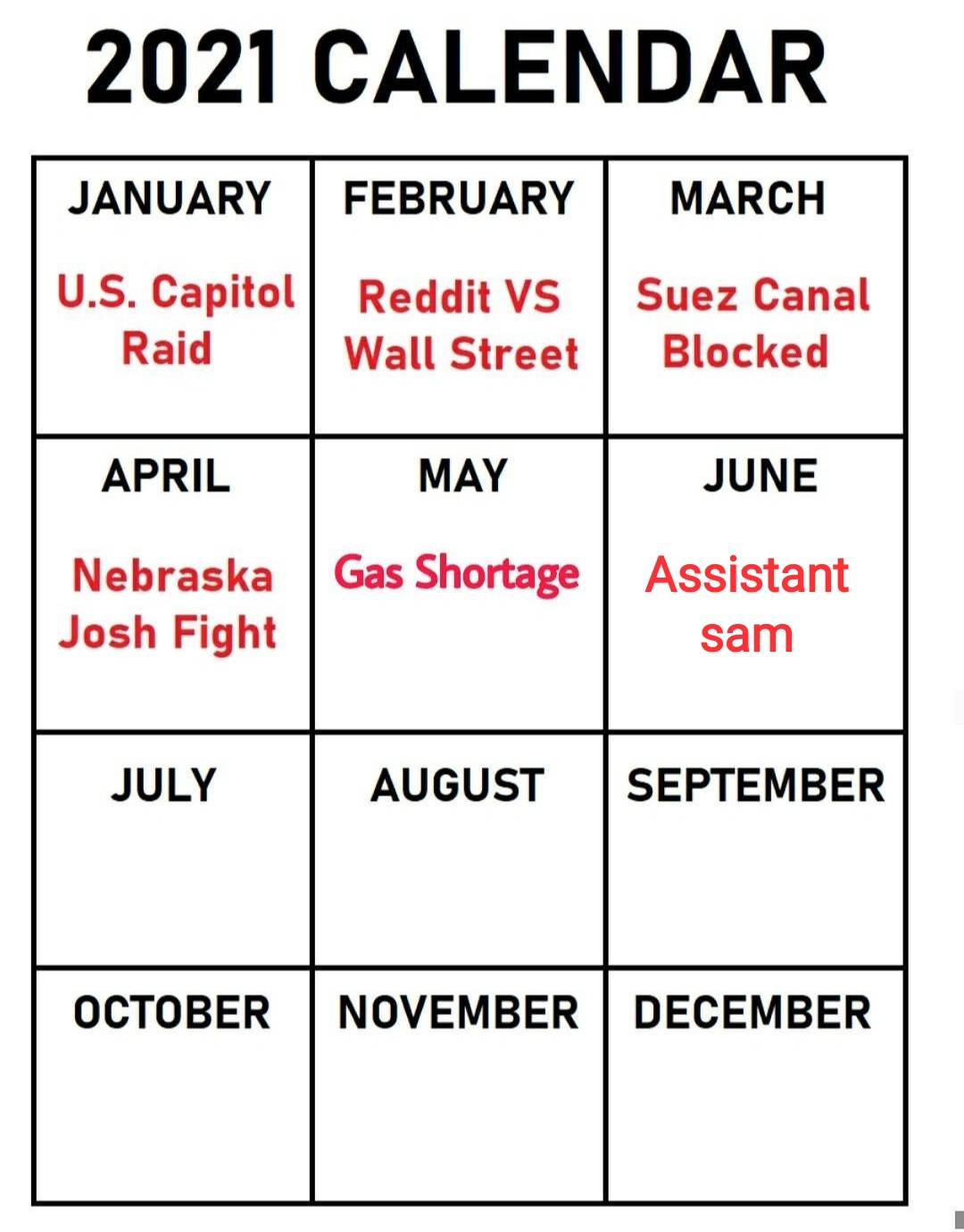 Calendar updated ! | Scrolller