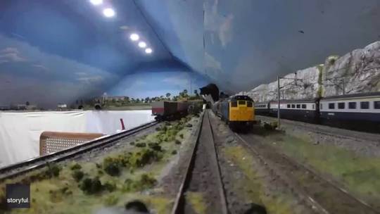 Strapping a camera to a toy train | Scrolller