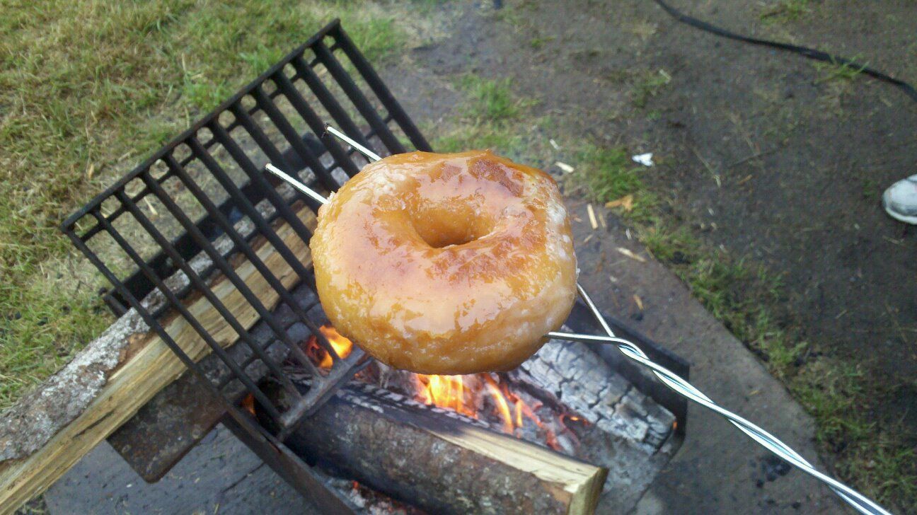 Campfire donut. | Scrolller
