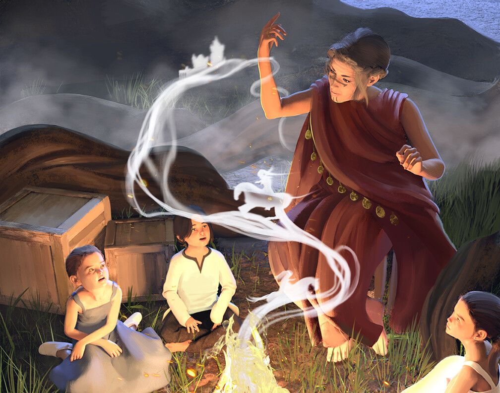 Campfire Mystic by Sam Kanios | Scrolller