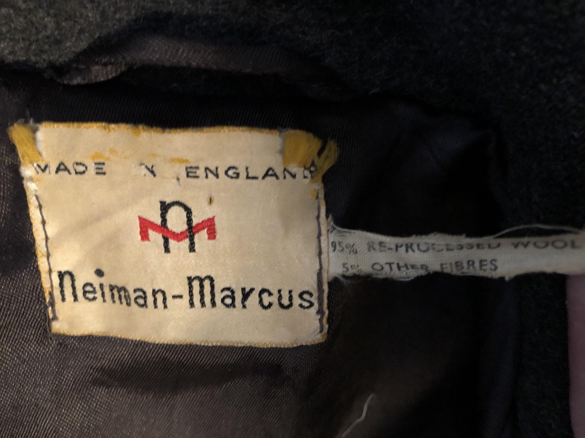 Can anyone help identify the year and possibly worth of this Neiman-Marcus wool coat? Full ...