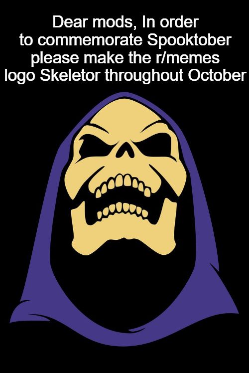 Can we change the logo to Skeletor? It doesn't have to be this exact picture. | Scrolller