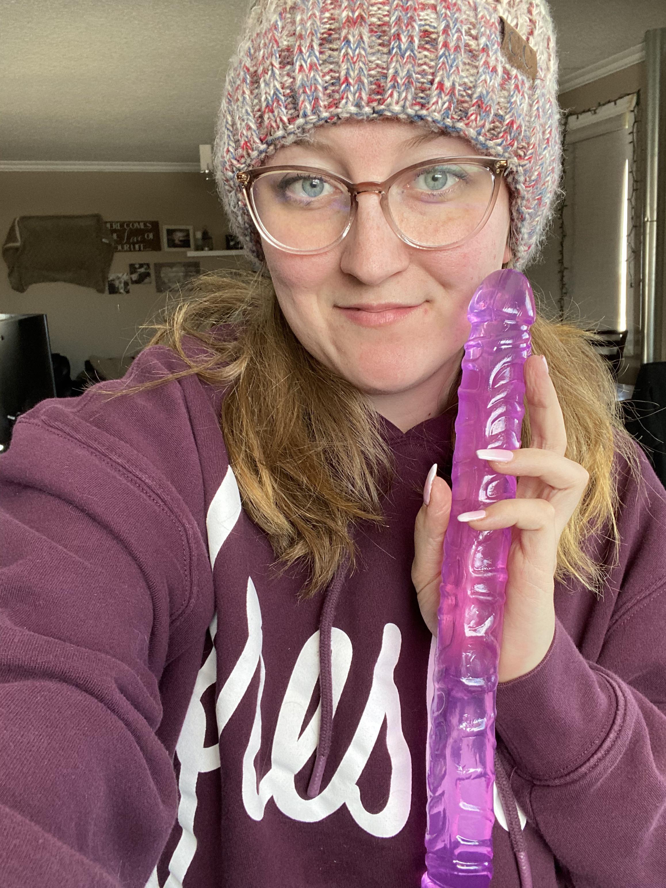 Can we play with my 14 inch double dildo? | Scrolller