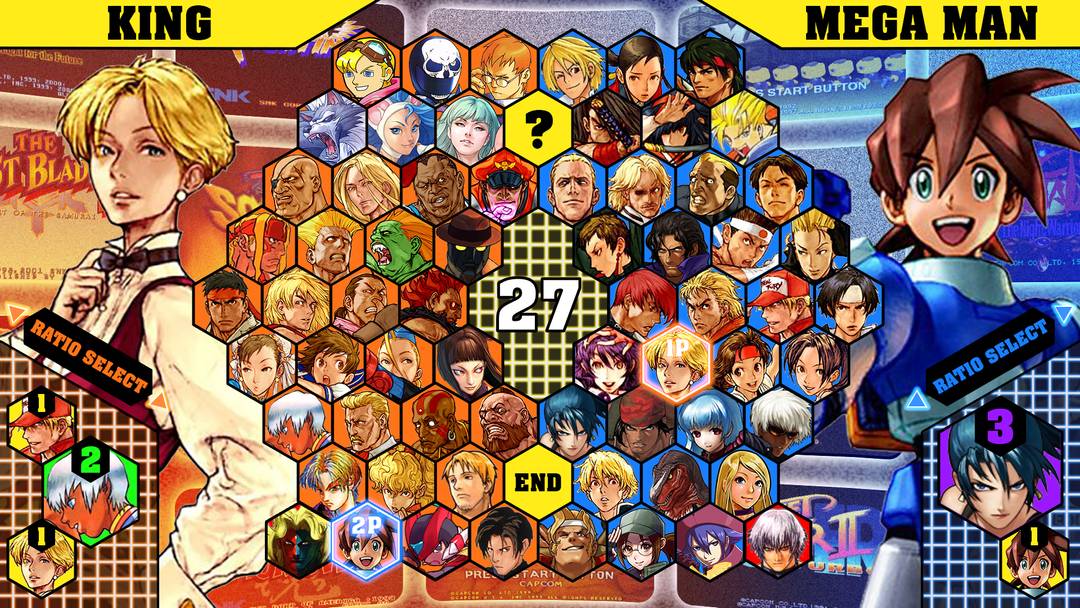 Capcom vs. SNK 3 character select screen concept | Scrolller