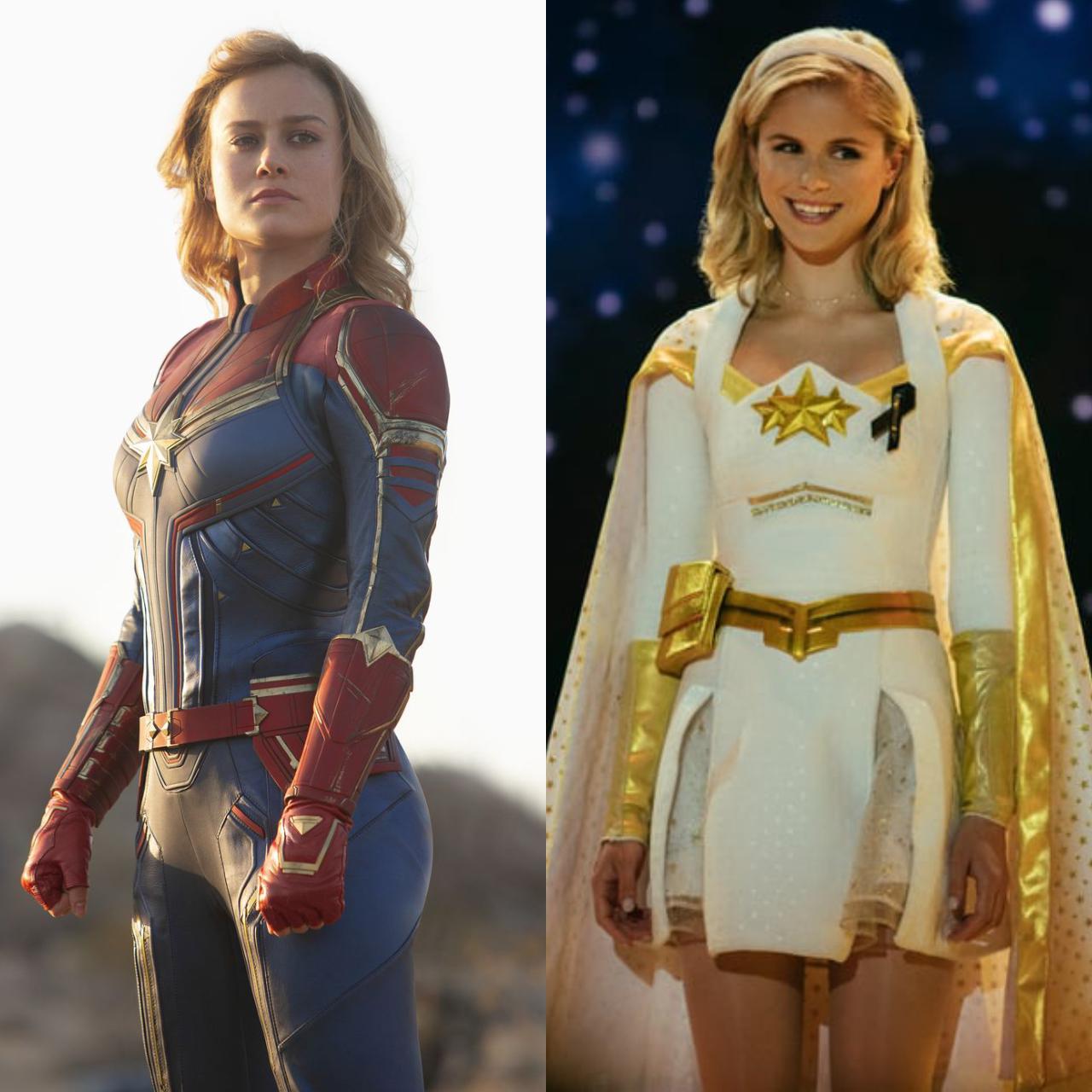 Captain Marvel/Starlight: Brie Larson vs Erin Moriarty | Scrolller