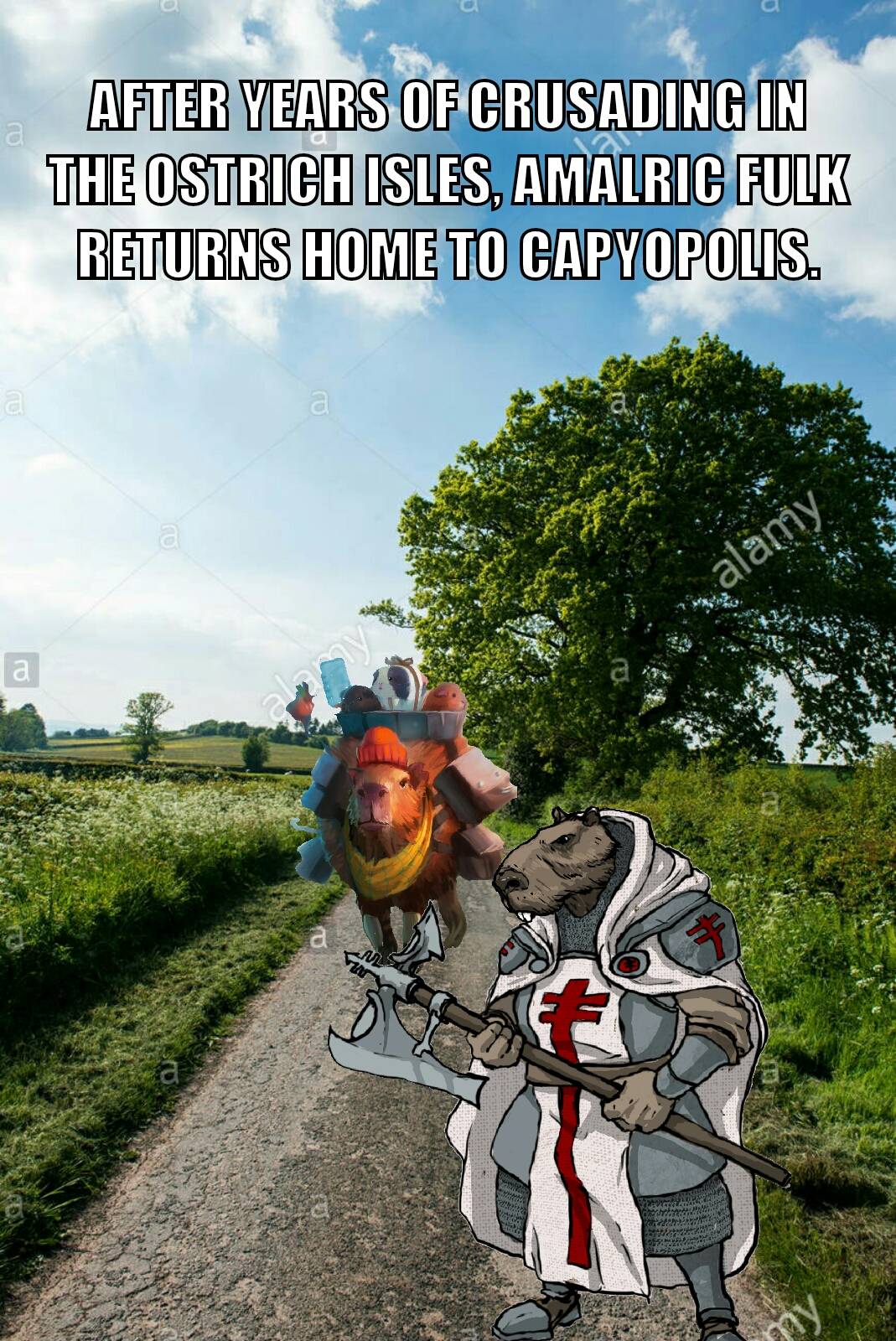 Capybara crusaders. | Scrolller