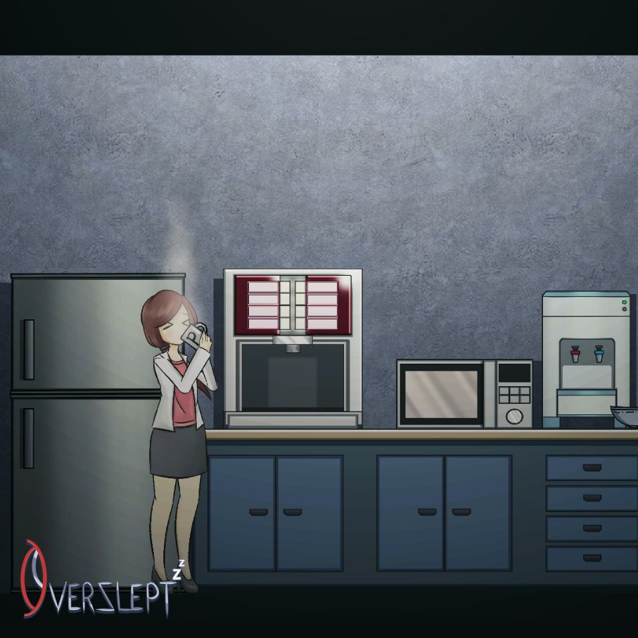 Casually drinking coffee in a horror game | Scrolller