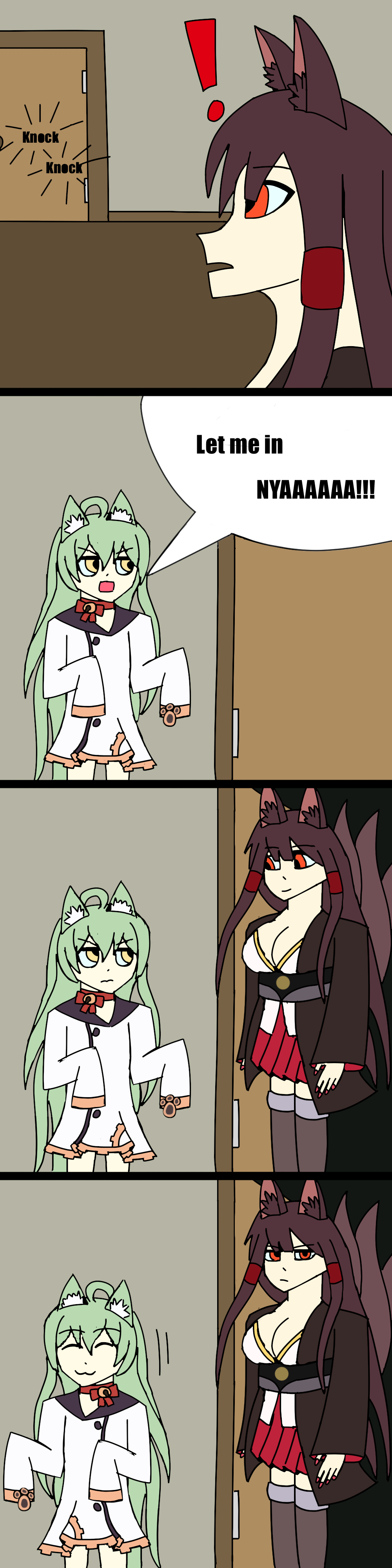 Cat problems (Akagi & Akashi)(Fanart, OC) | Scrolller