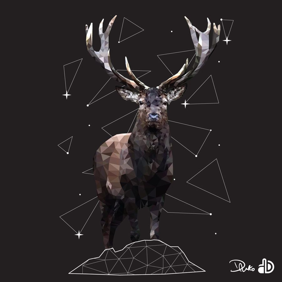 Celestial Kingdom - Stag, Me, Digital, 2020 | Scrolller