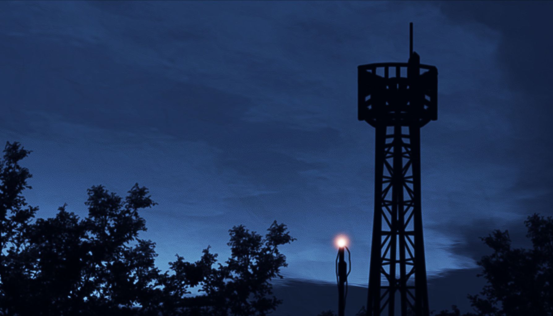 Cell Tower at 5 AM, by me | Scrolller