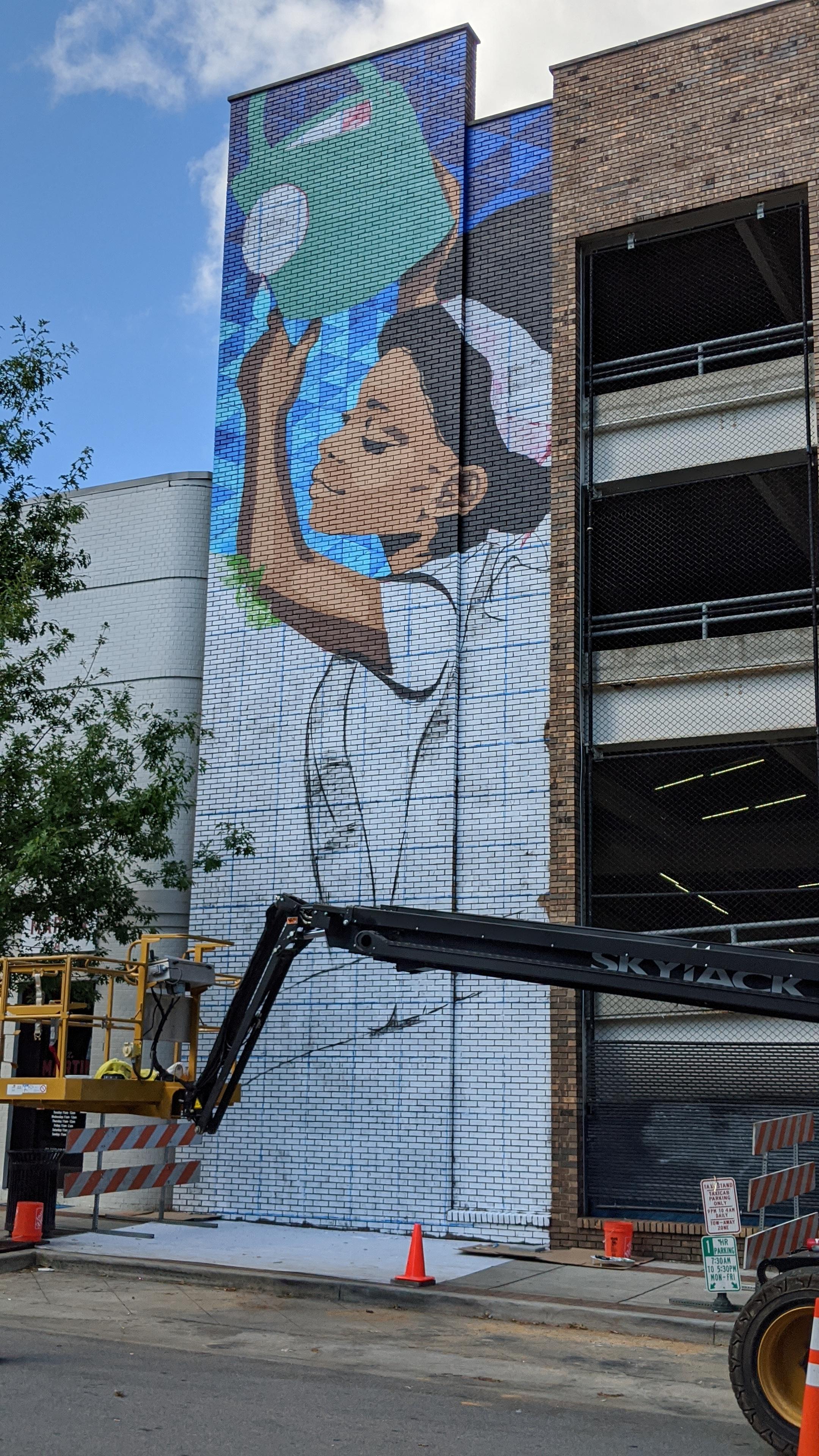 Central City Parking Garage Mural Progress #MuralWatch | Scrolller