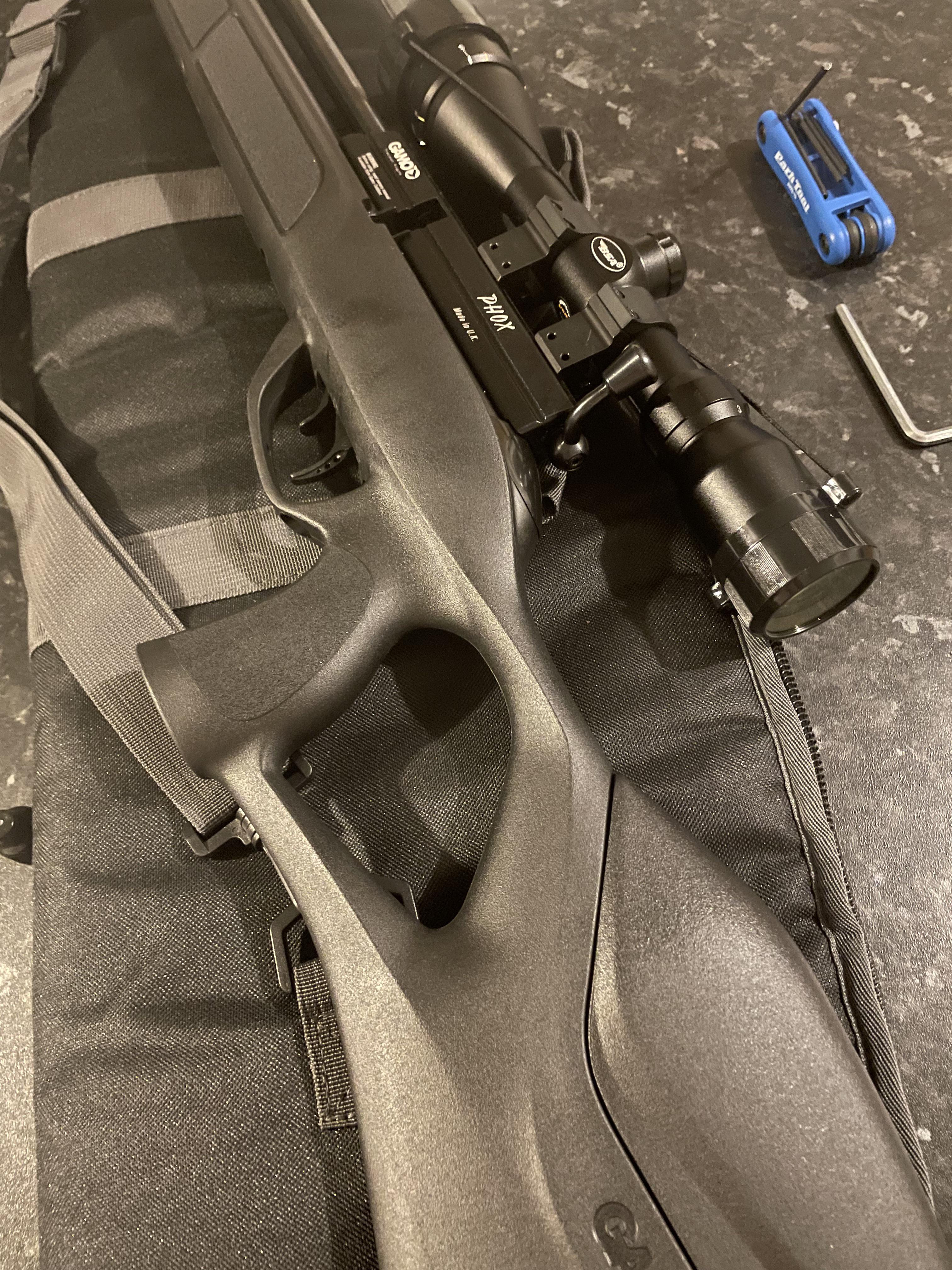 Changed my bolt action to left handed. Not easy being a left. Thanks to the guy who sent me the ...